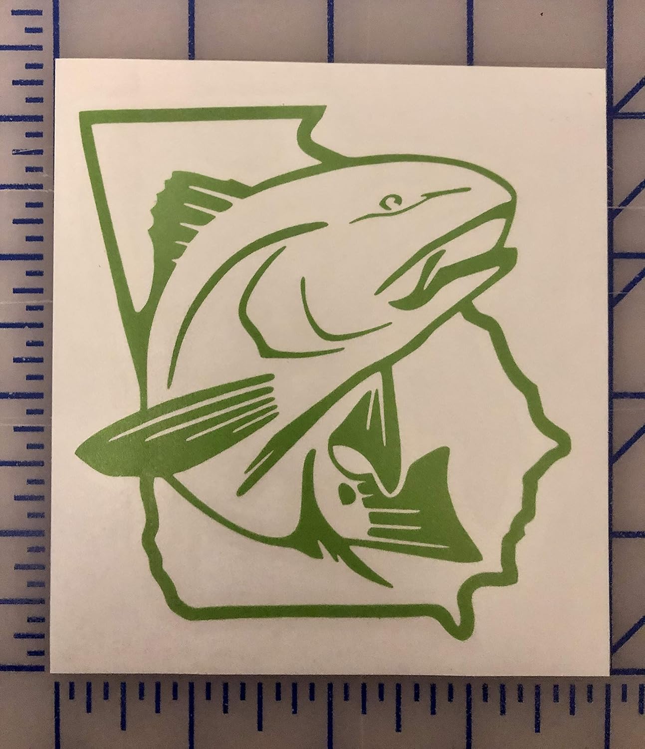 Amazon.com: Redfish Georgia Decal Sticker - Multiple Sizes and Colors ...