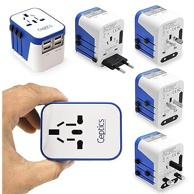 Buy Ceptics World Travel Dual USB Power Plug Adapter - 2 USB Ports Wall ...