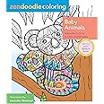 Amazon.com: Zendoodle Coloring: Baby Animals: Adorable Critters to ...