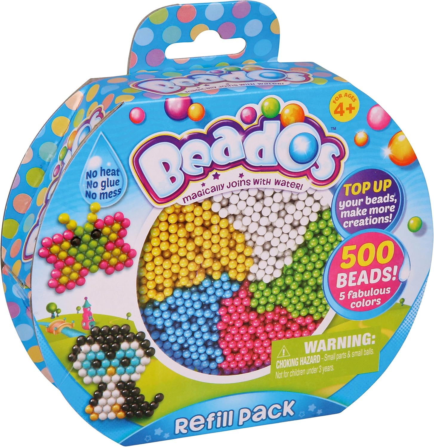Beados Toy Playset – Refill Pack – Contains 500 Beado’s Beads in 5 ...