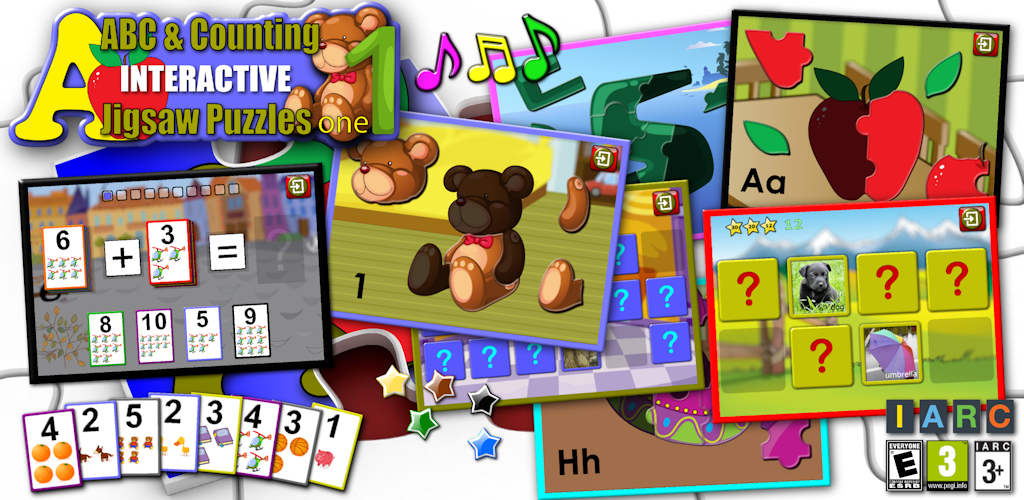 Kids ABC and Counting Jigsaw Puzzle game - learn the alphabet numeracy ...