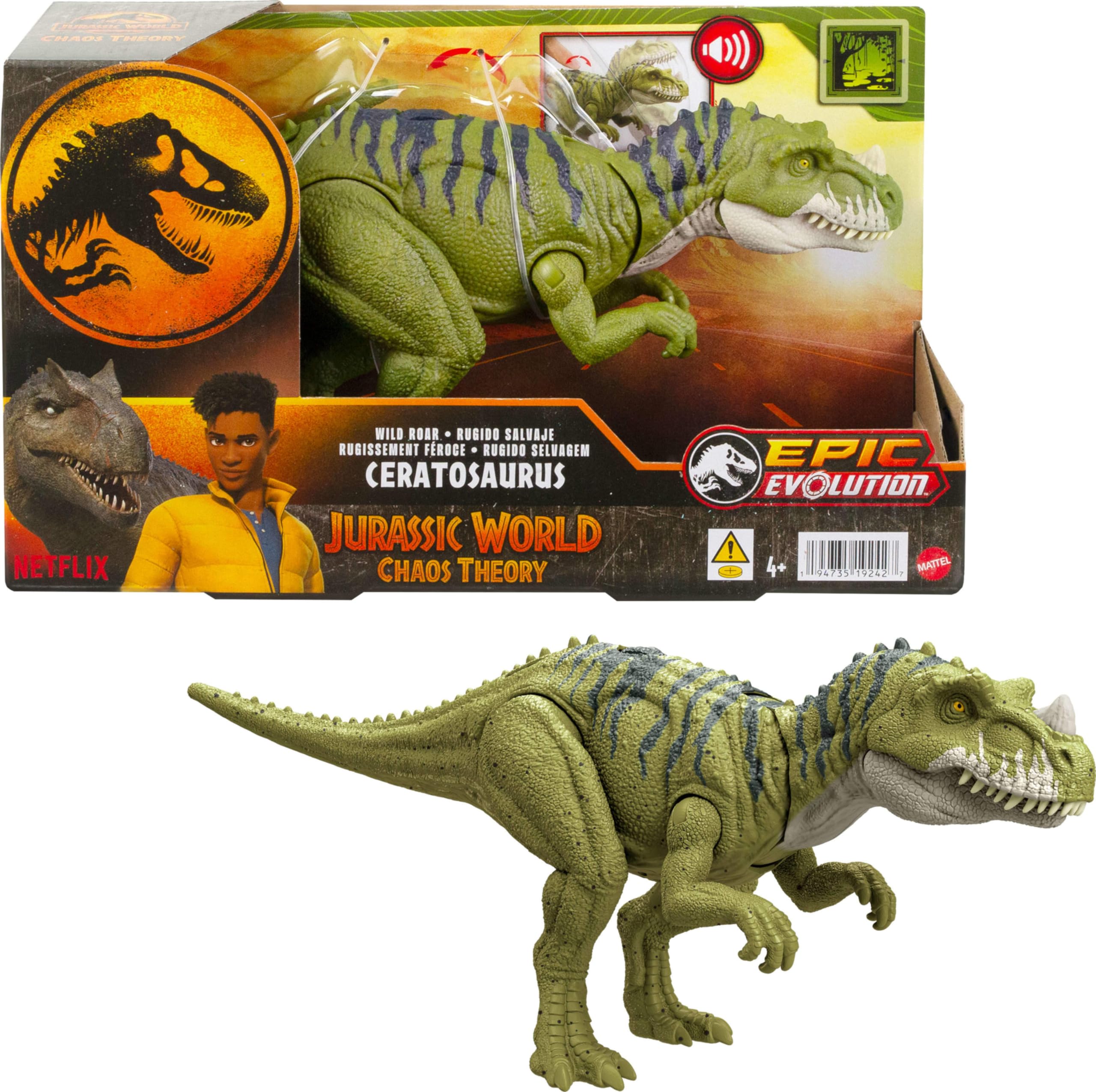 Mua Mattel Jurassic World Wild Roar Ceratosaurus Dinosaur Figure with ...