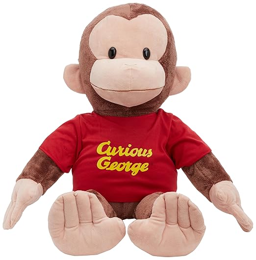 Amazon.com: Curious George Red Shirt: 26" Doll: Gund: Toys & Games