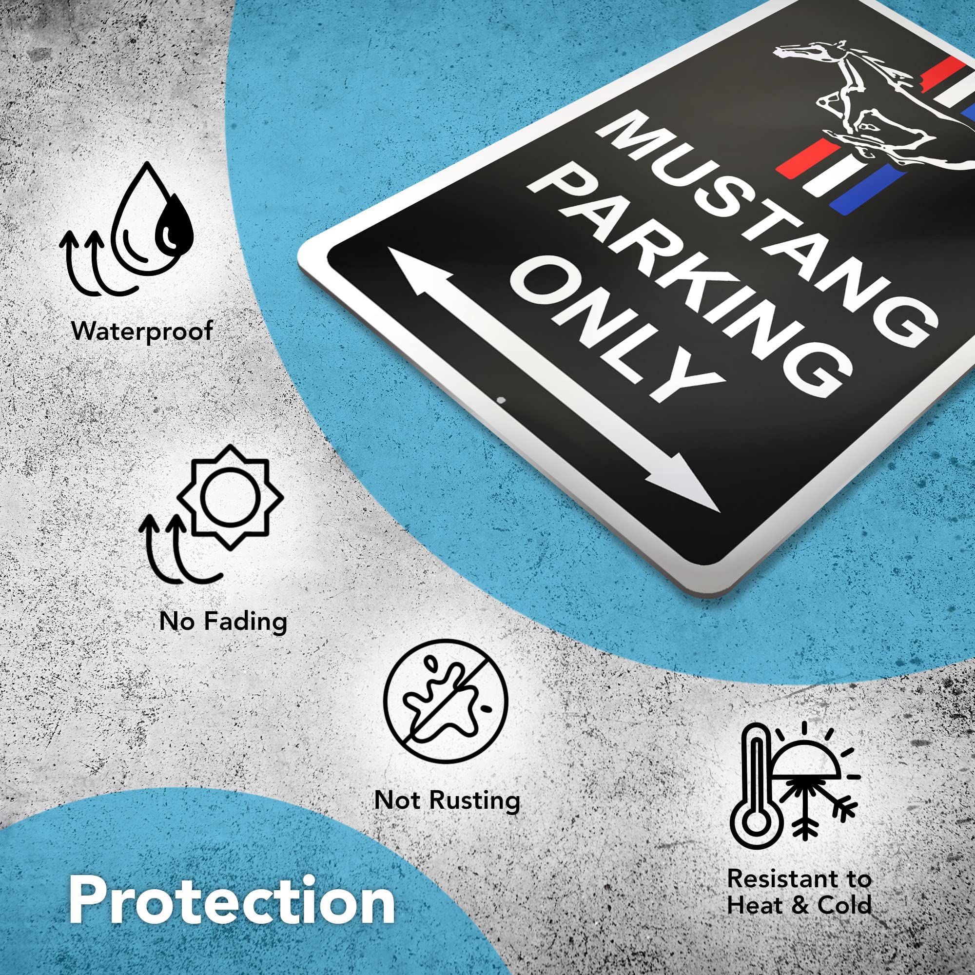 Mua Mustang Sign - 8x12 Aluminum Garage Gifts for Men - Mustang Man ...