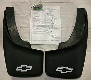 Amazon.com: GM # 12498342 Splash Guards - Rear Molded Set - Black with ...