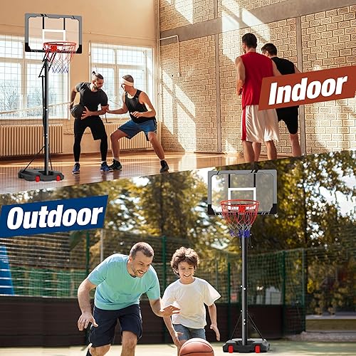 Basketball Hoop Mayfire Portable - Adjustable Pool & Backyard Goal ...