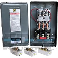SQUARE D MAGNETIC MOTOR STARTER CONTROL 10HP 40AMP 208-230VOLT 3-PHASE ...