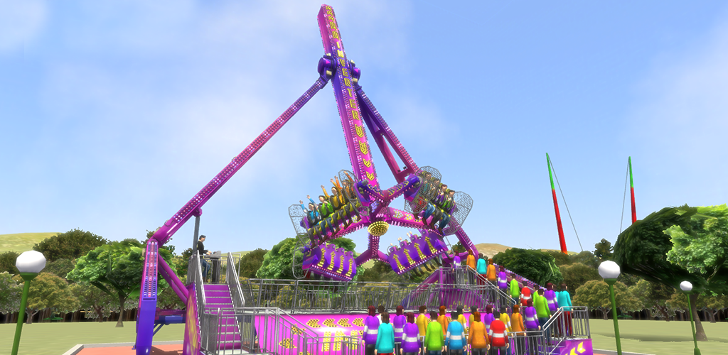 Thrill Rush: Amusement park simulator (Roller coasters, ferris wheel ...