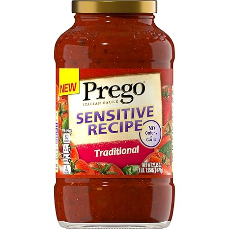 Amazon.com : Prego Traditional Italian Sauce Sensitive Recipe, 23.75 Oz ...