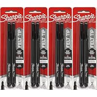 Amazon.com: Sharpie Fine Point Pens, Black Ink 2 ea (Pack of 4 ...