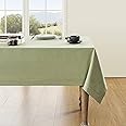 Amazon.com: ZeeMart Green Tablecloth, Farmhouse Linen Style Table Cloth ...
