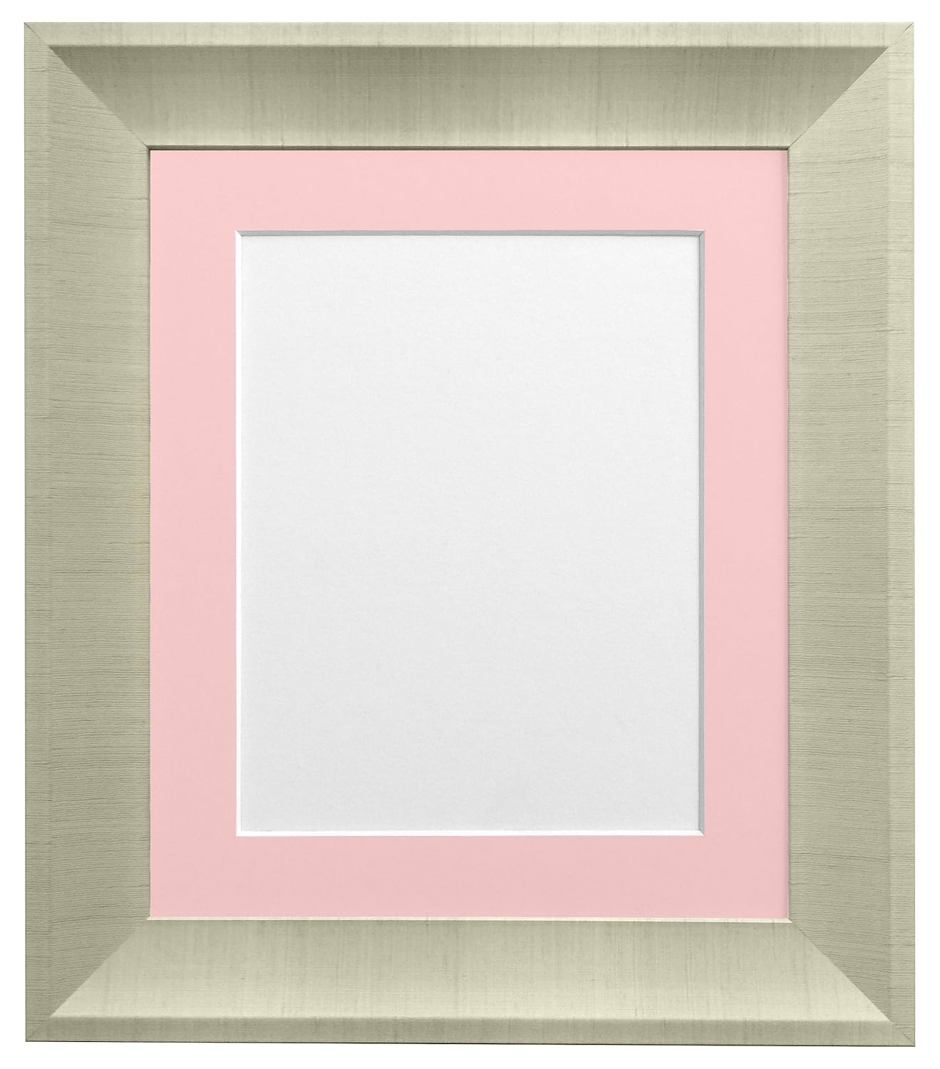 Amazon.de: Frames By Post Leinen creme Bilderrahmen mit Passepartout ...