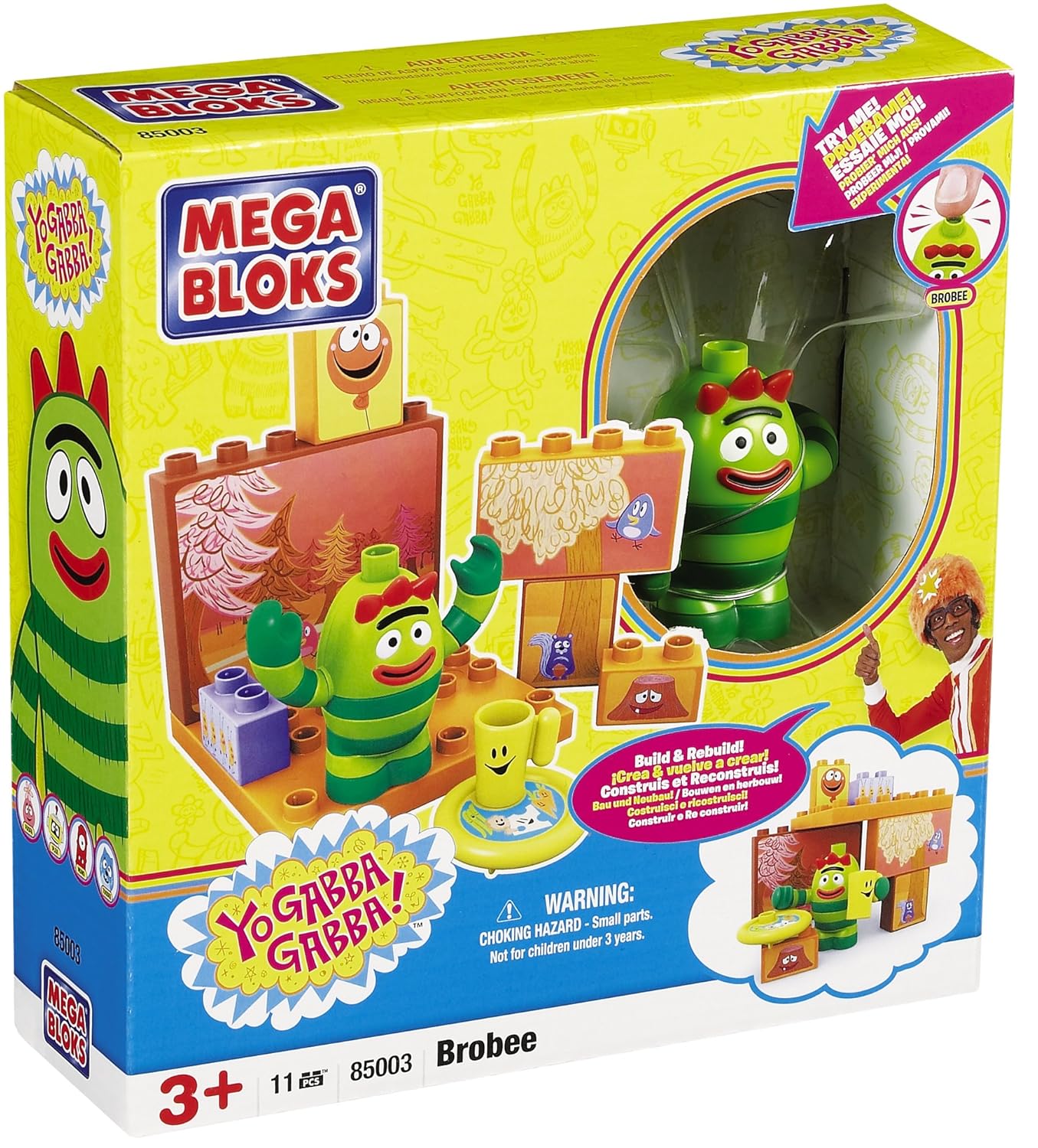 Mega Bloks Yo Gabba Gabba Brobee: Amazon.co.uk: Toys & Games