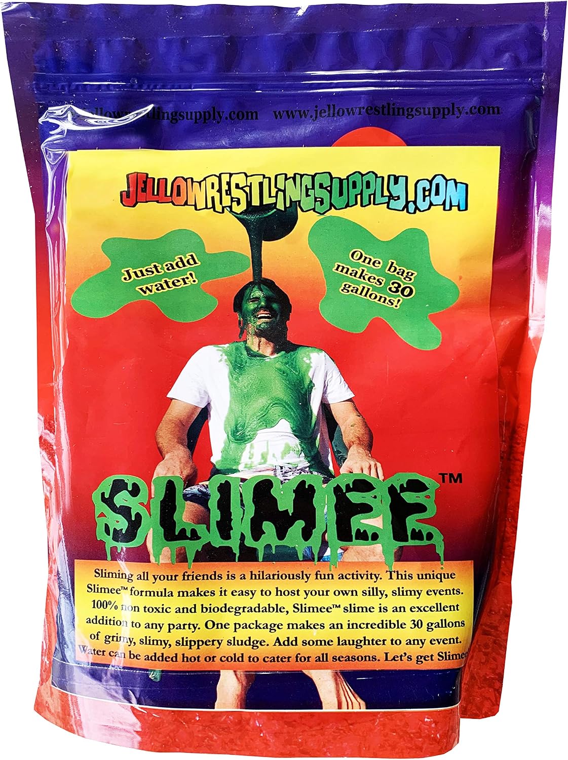INSTANT SLIME powder mix BULK GREEN 115L supply JUST ADD WATER Makes ...