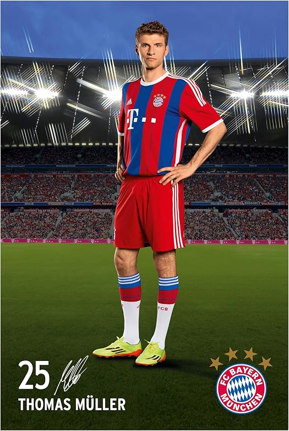 FC Bayern München Poster Thomas Müller: Amazon.de: Sport & Freizeit
