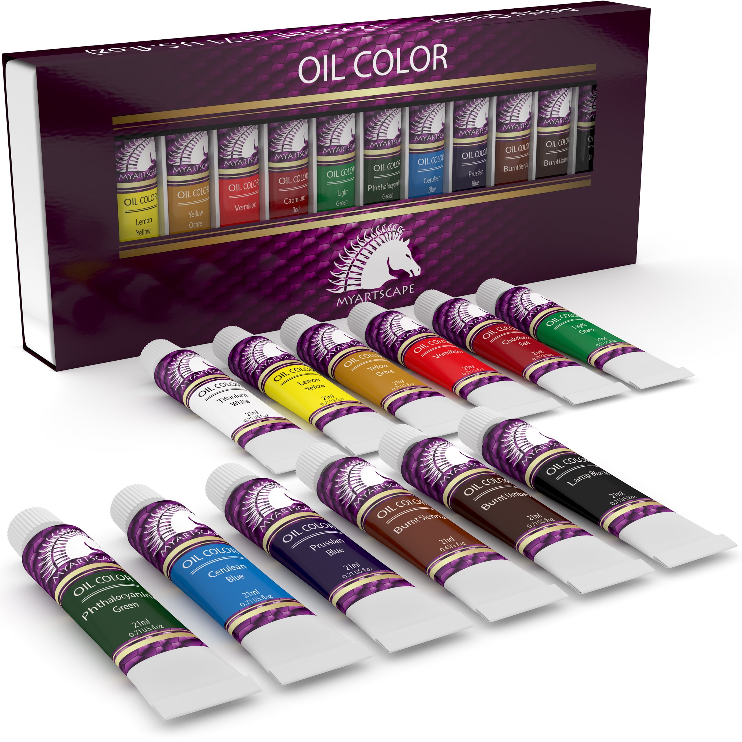 Galleon Oil Paint Set 21ml X 12 Oil Based Paints In Tubes Galleon Oil Paint Set 21ml X 12 Oil Based Paints In Tubes