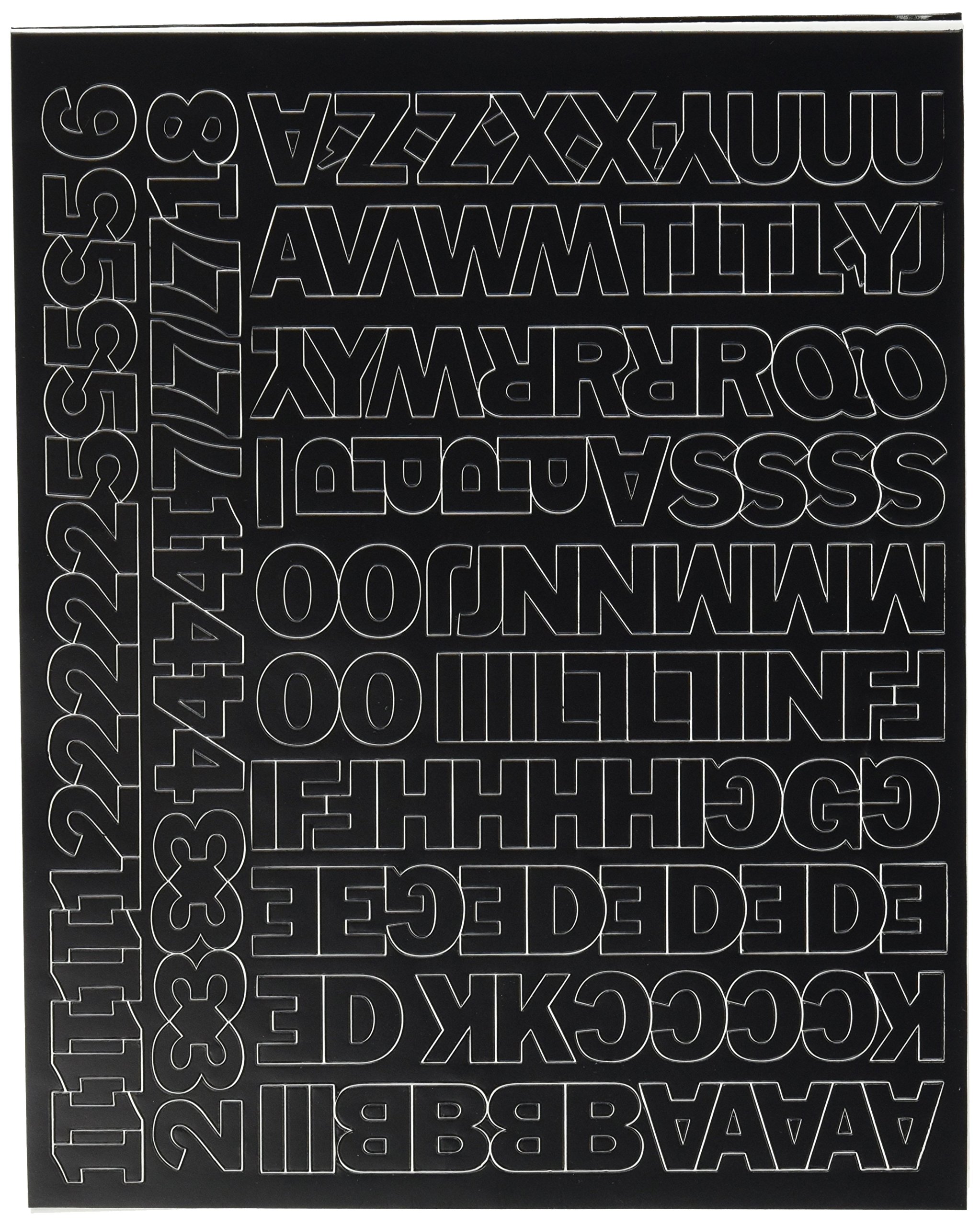 Duro Decal Duro 3/4-inch Gothic Vinyl Letters and Numbers Set, Black ...