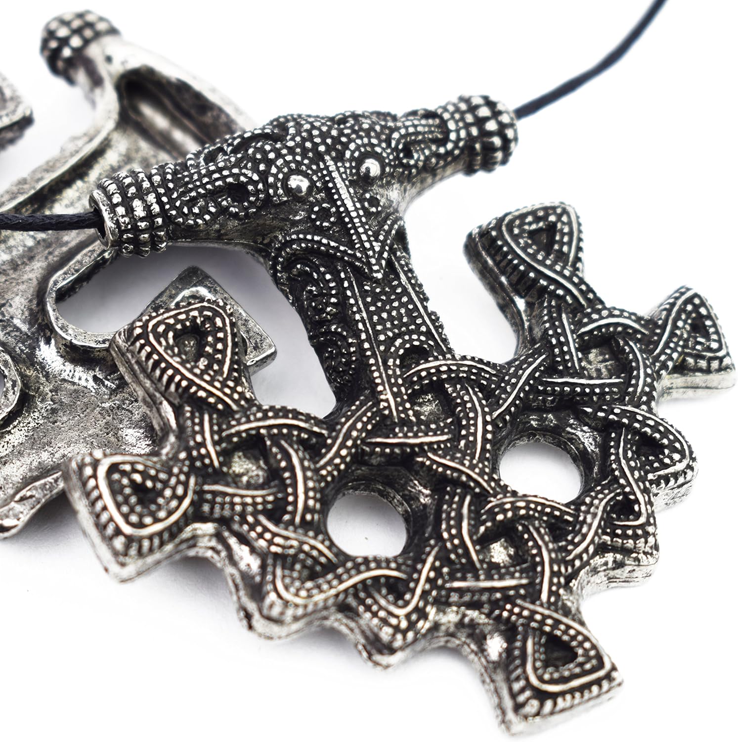 Extra Großer Wikinger Hiddensee Hammer Anhänger - Thors Mjölnir: Amazon ...