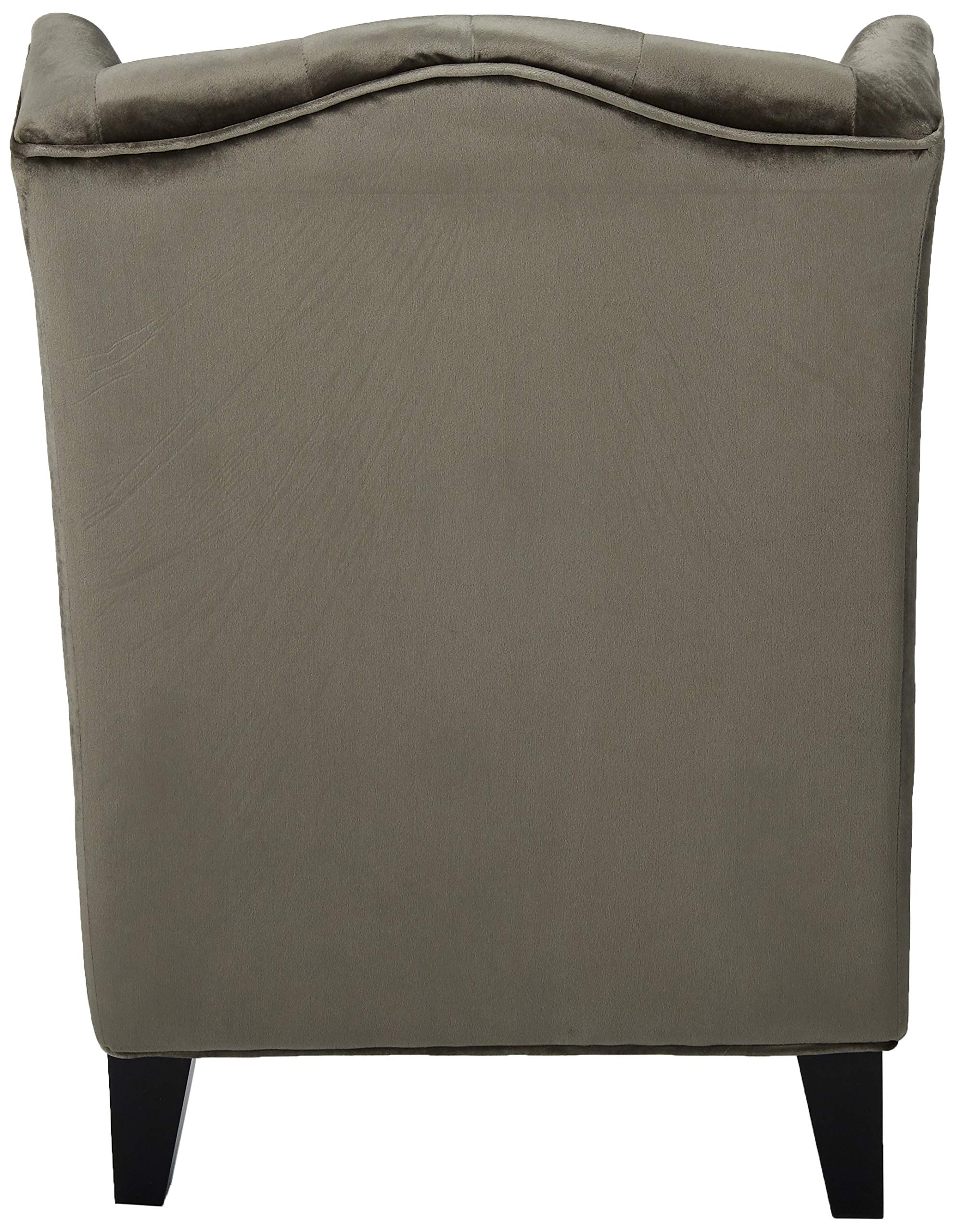 Great Deal Furniture Clarice Tall Wingback Fabric Accent Chair