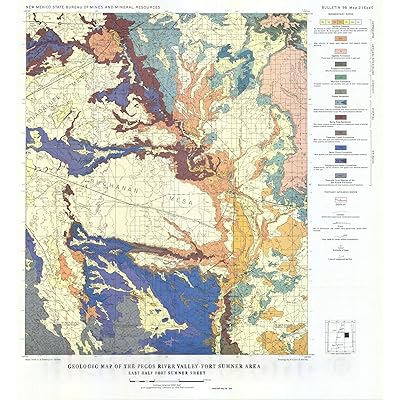 Geologic Map of the Pecos River Valley-Fort Sumner Nepal | Ubuy
