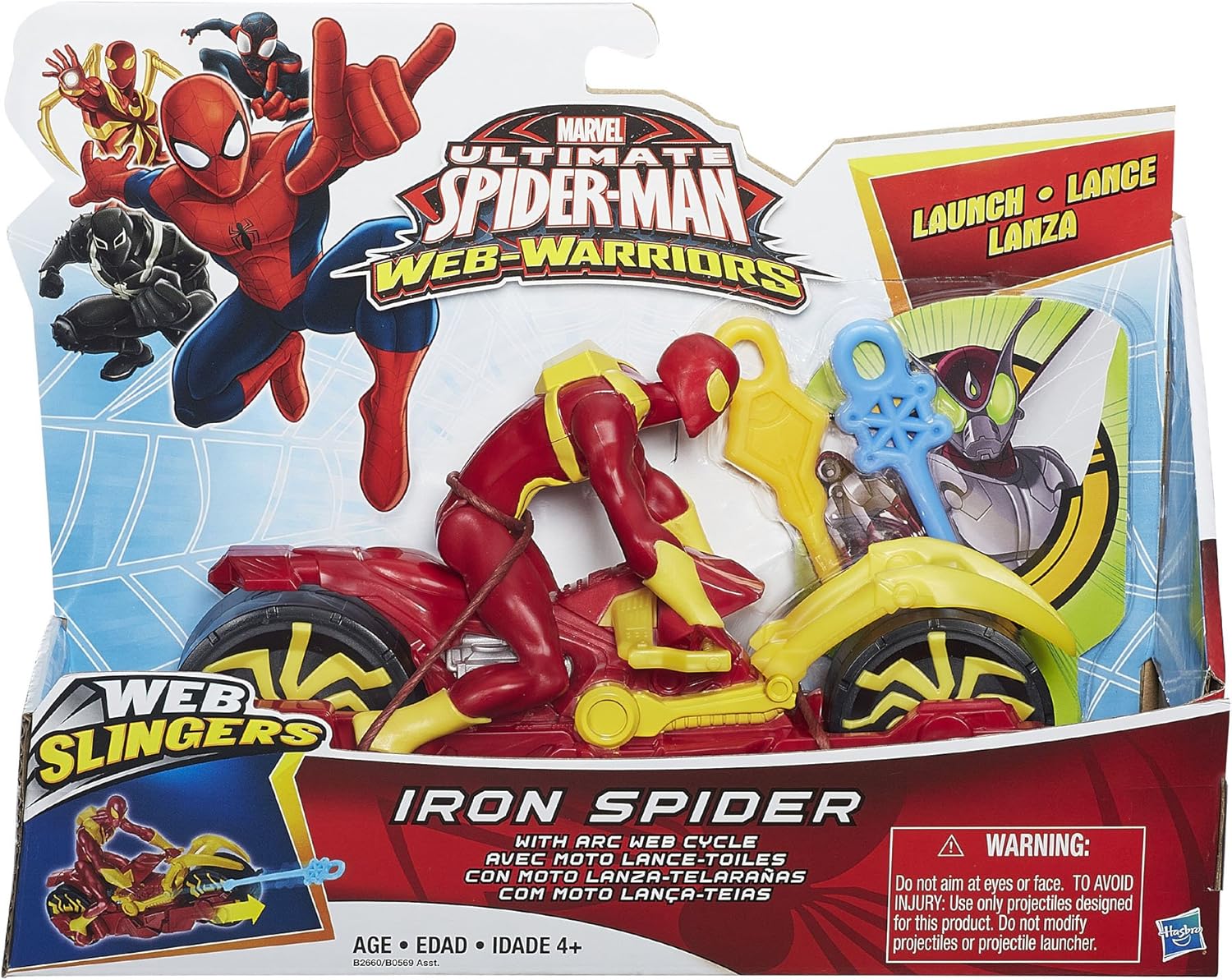 Spider-Man Marvel Ultimate Web Slingers Iron Spider with Arc Web Cycle ...