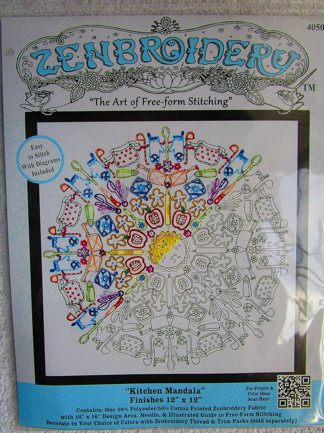 Amazon.com: Design Works Crafts Inc. 4050 Zenbroidery Craft Kit, Various