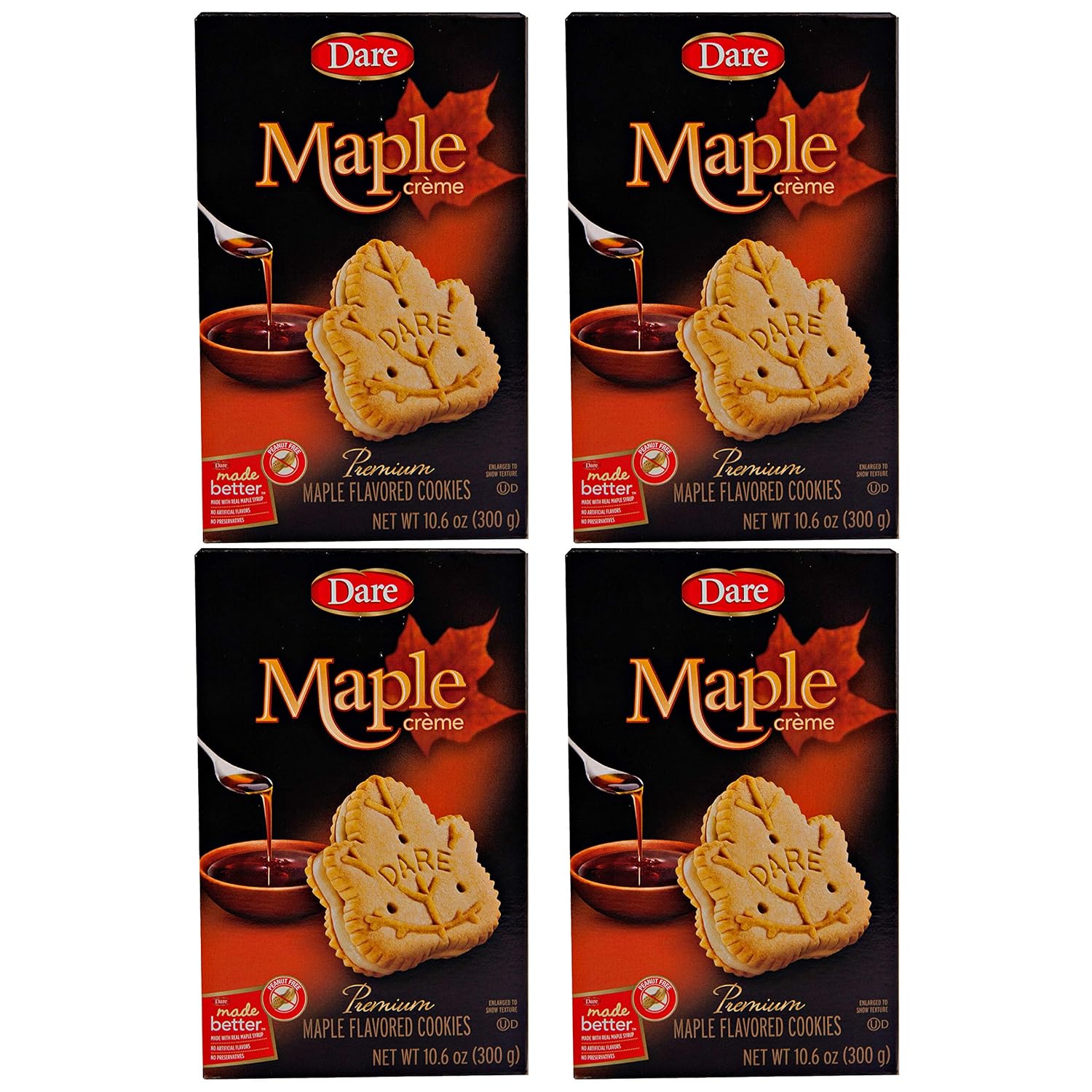 Amazon.com : Dare Maple Leaf Creme Cookies 10.6 (pack of 4) : Grocery ...