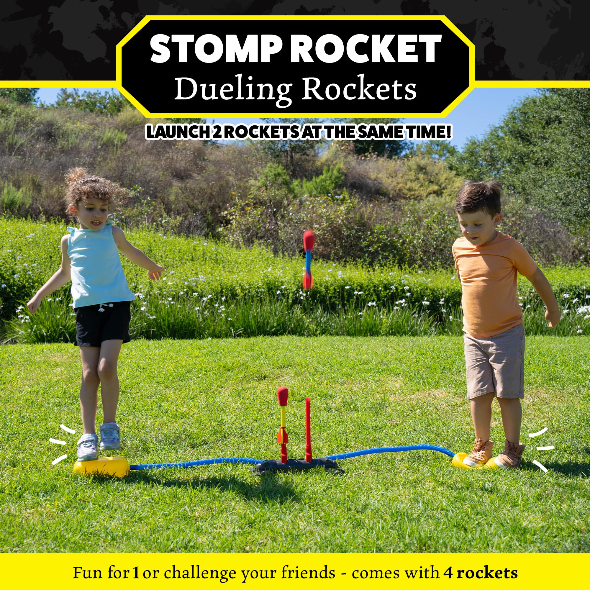 Mua Stomp Rocket Original Dueling Rocket Launcher for Kids, 4 Rockets ...