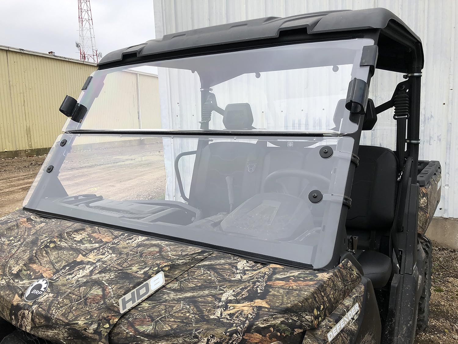 Motorcycle & ATV 2016-2019 CAN-AM DEFENDER 1/4 POLYCARBONATE FOLD DOWN ...