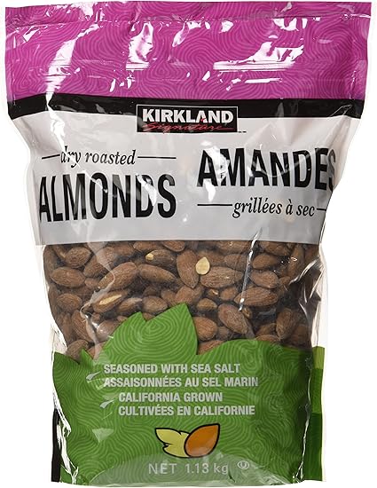 Kirkland Signature Dry Roasted Almonds, 1.13 Kg: Amazon.ca: Grocery