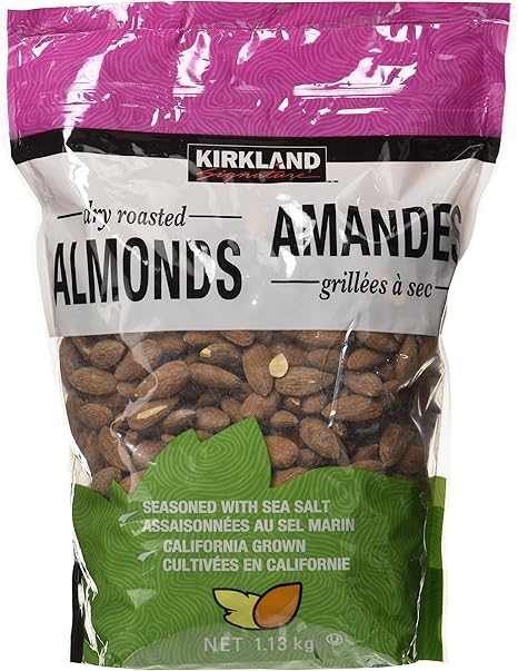 Kirkland Signature Dry Roasted Almonds, 1.13 Kg: Amazon.ca: Grocery