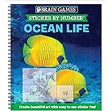 Brain Games - Sticker by Number: On the Go (Easy - Square Stickers ...