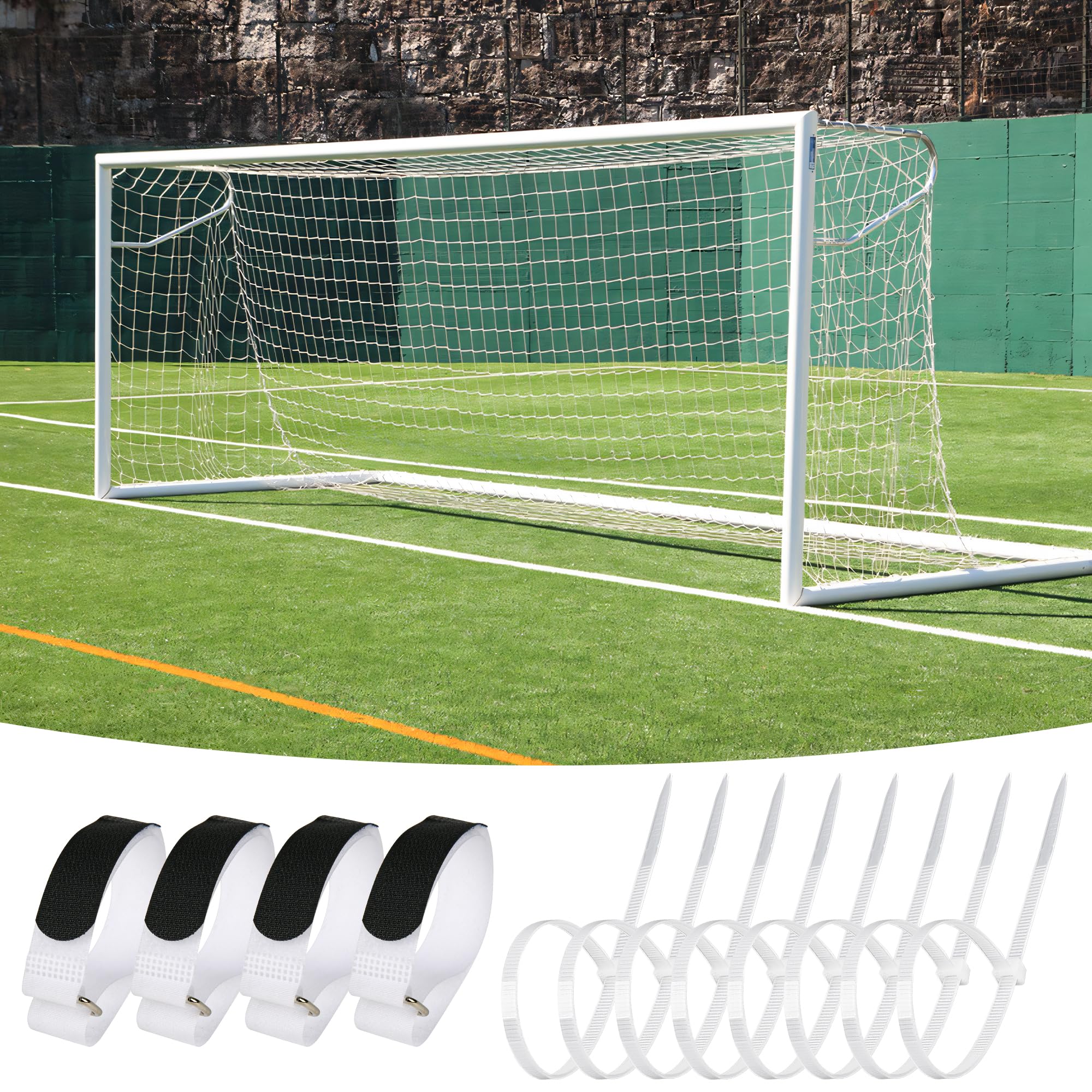 Soccer Net, Full Size Soccer Goal Net, Durable Polyethylene Football ...