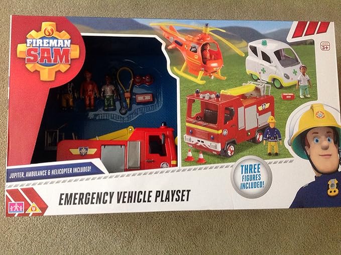 Fireman Sam Emergency Vehicle Playset: Amazon.co.uk: Toys & Games