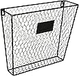 Amazon.com: Set of 3 Wall Mounted Rustic Black Metal Wire Mail Sorter ...