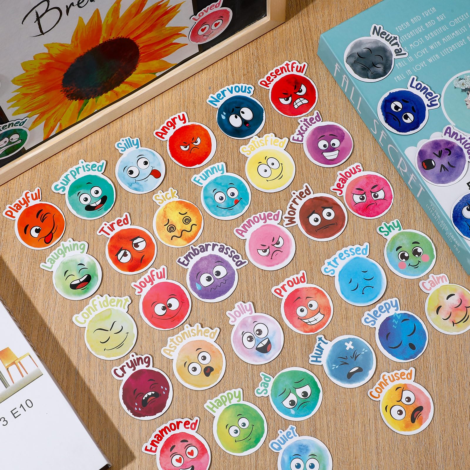 Mua 40 Pcs Feelings Refrigerator Magnets Funny Face Emotional Feelings ...