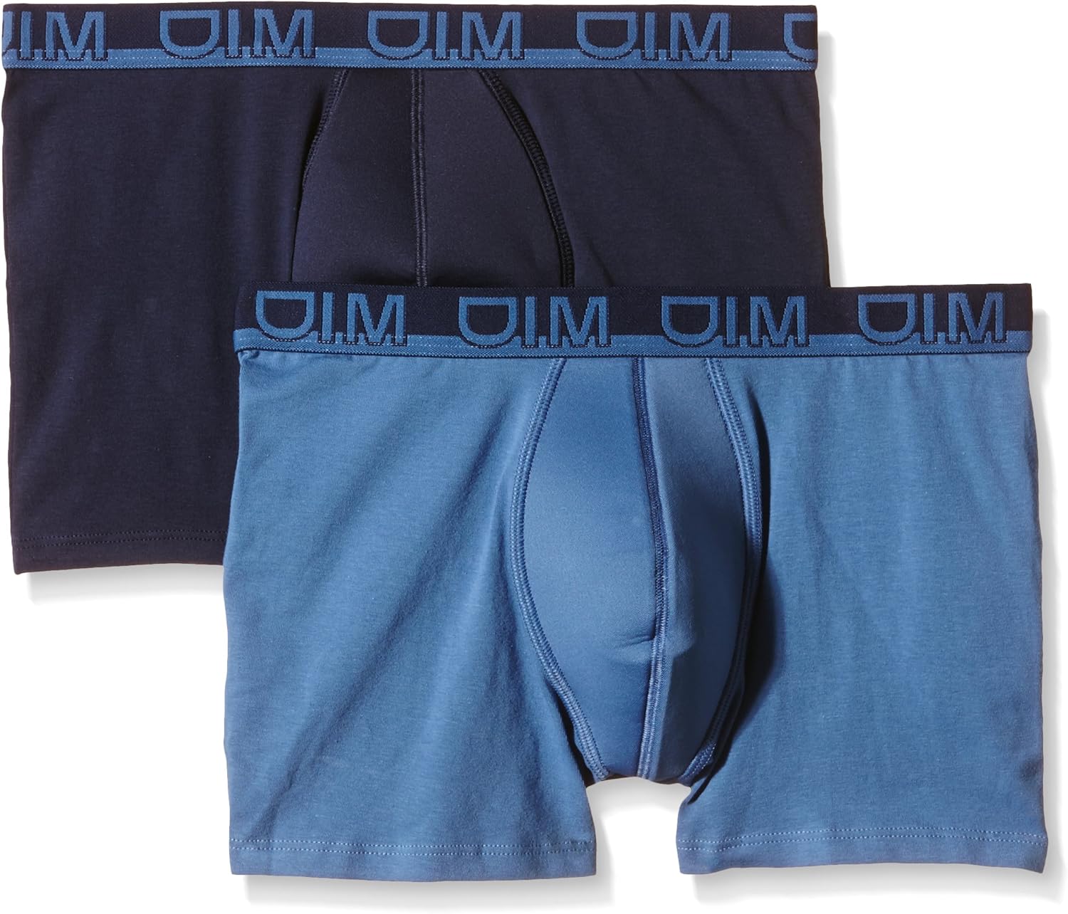 Dim - Gentleman - Boxer - Uni - Lot de 2 - Homme - Bleu (Bleu Turquin ...