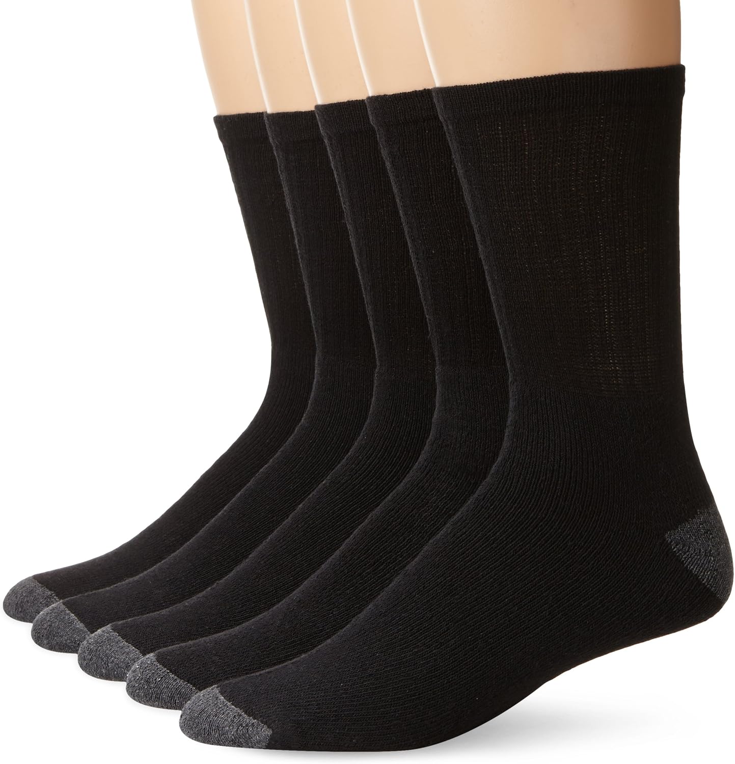 Stanley Black and Decker Men's 5 Pack Mid Weight Crew Work Socks at ...