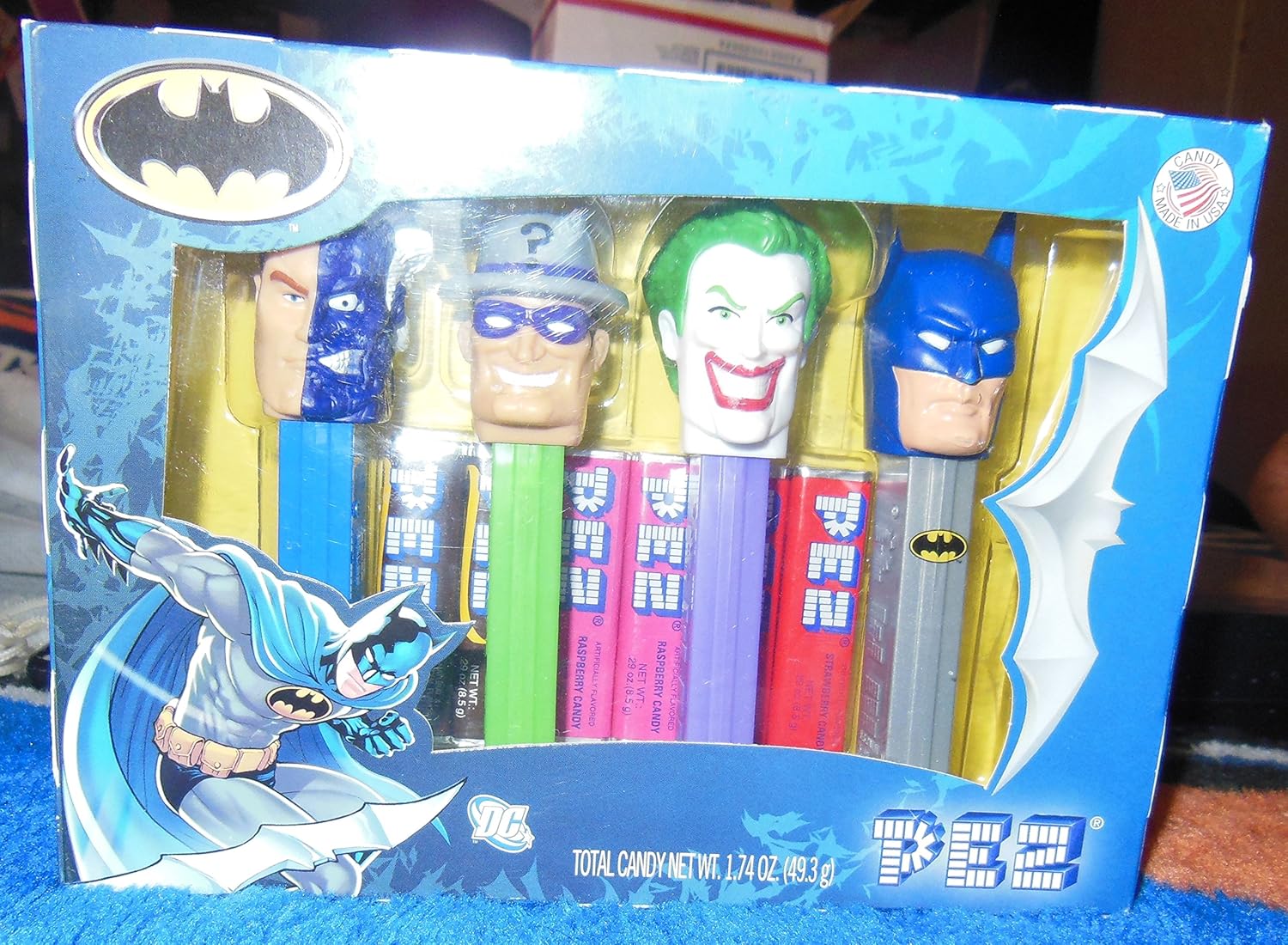 DC Comics PEZ Batman Collectors Set with Batman, Joker, Riddler, and ...