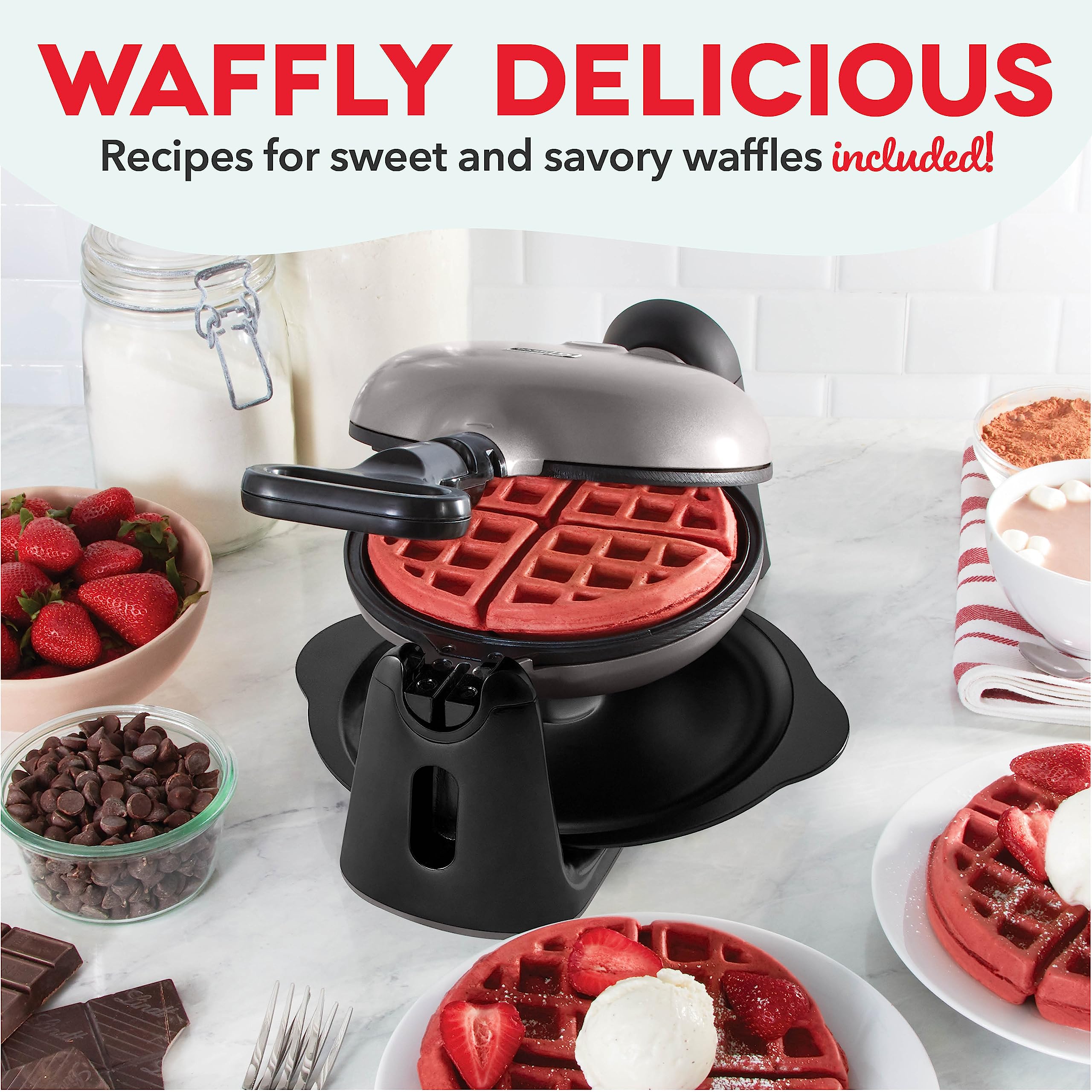 Mua DASH Flip Belgian Waffle Maker – 1” Thick Waffle Mold, Nonstick ...