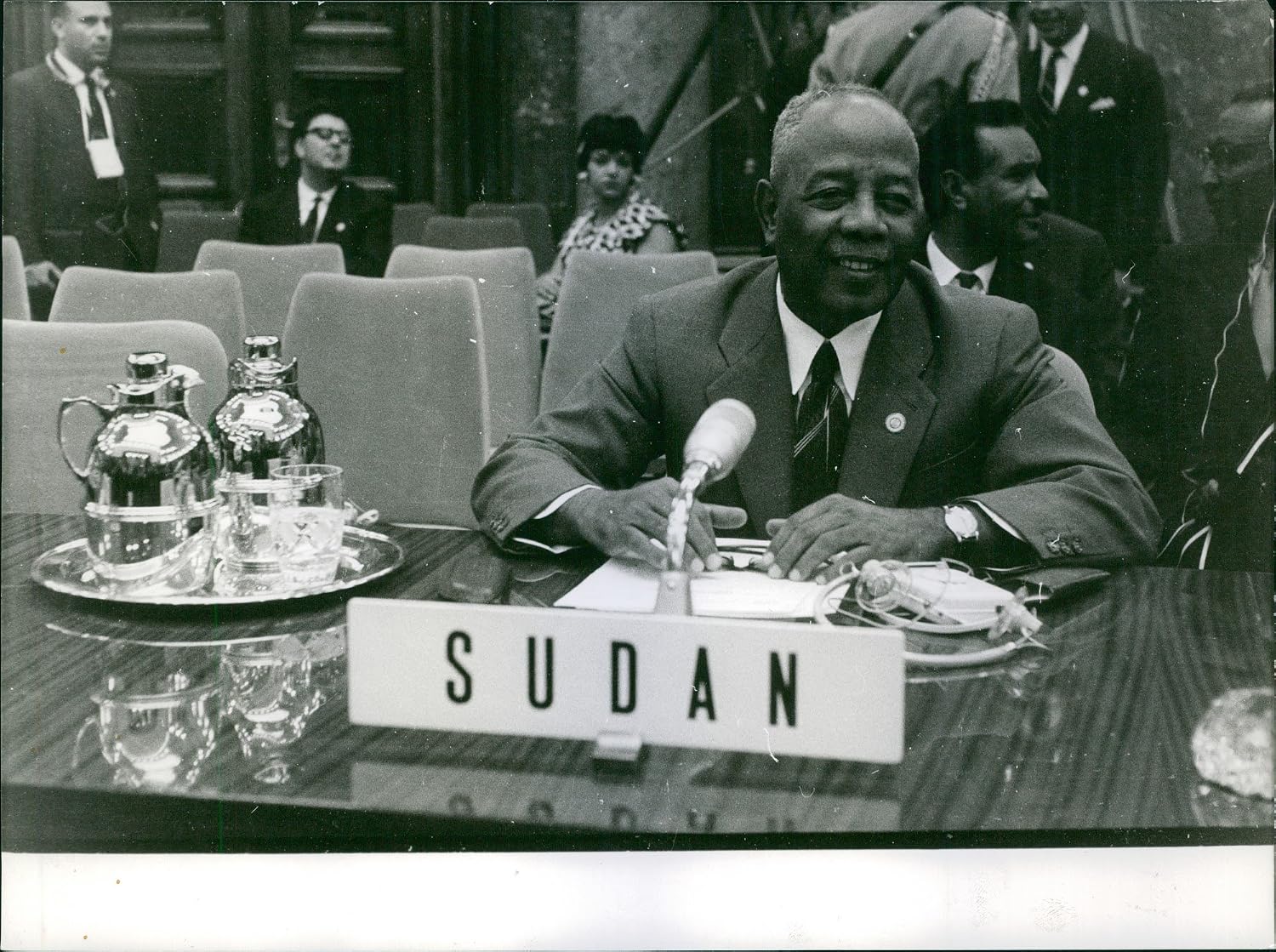 Amazon.com: Vintage photo of President Ibrahim Abboud during a ...