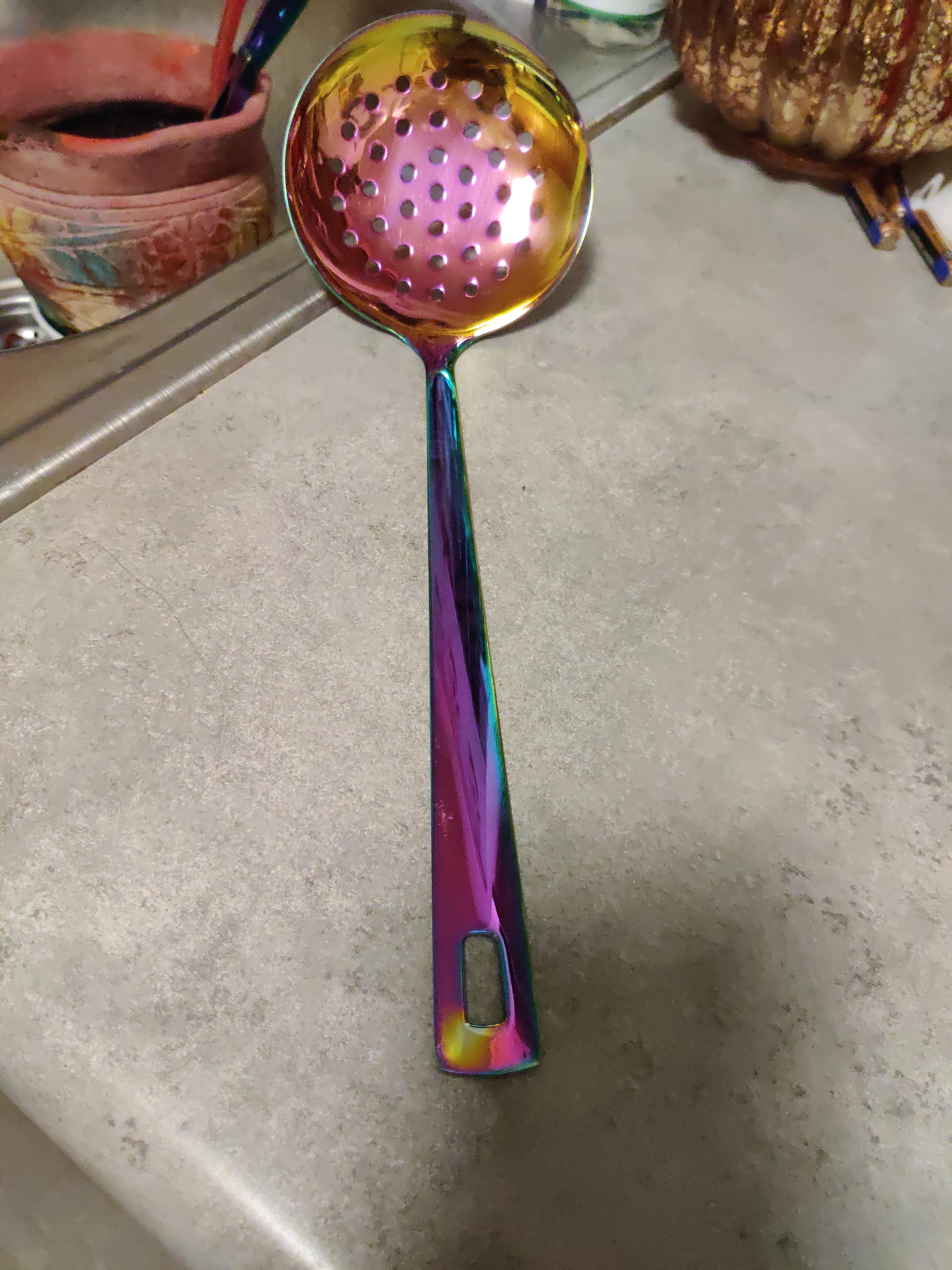 $1/mo - Finance HOMQUEN Rainbow Spatulas, Stainless Steel Slotted ...
