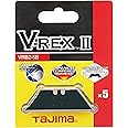 Amazon.com: Tajima VRB2-5B V-REX II Premium Tempered Steel Utility Knife Blades, 5-Pack : Beauty ...