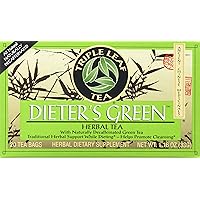 Amazon.com : Triple Leaf Teas - Dieter's Green Herbal Tea, 20 bag (2 ...