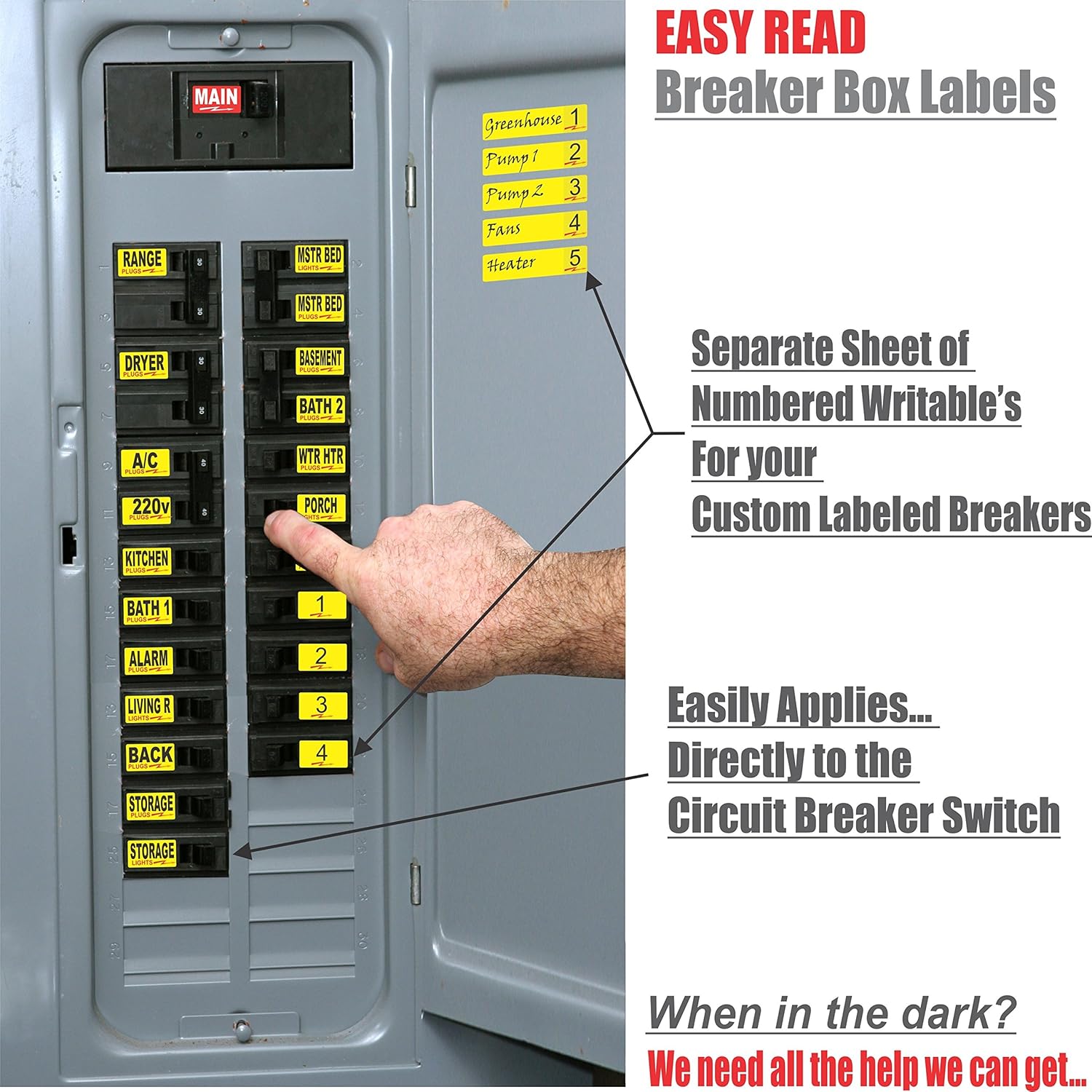 Breaker Box Label Template