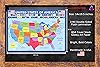 United States Map with State Flags Poster - Laminated 14x19.5 in ...
