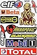 Sponsor Racing Decal Sticker Tuning Racing Sheet Size: 27 x 18 cm for ...