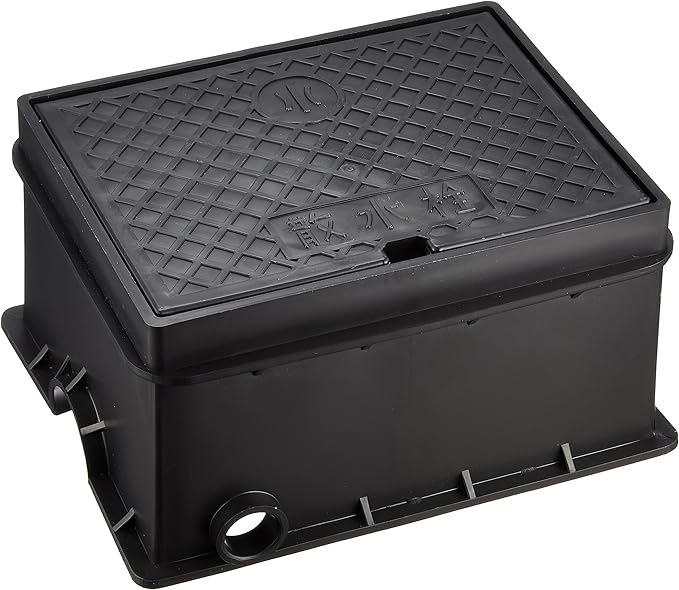 Amazon | SANEI 散水栓ボックス 床面用 底板なし 黒 R81-8-D | 屋外水栓