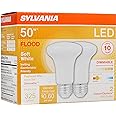 SYLVANIA LED Flood R20 Light Bulb, 50W=5W, 10 Year, 325 Lumens, E26 ...