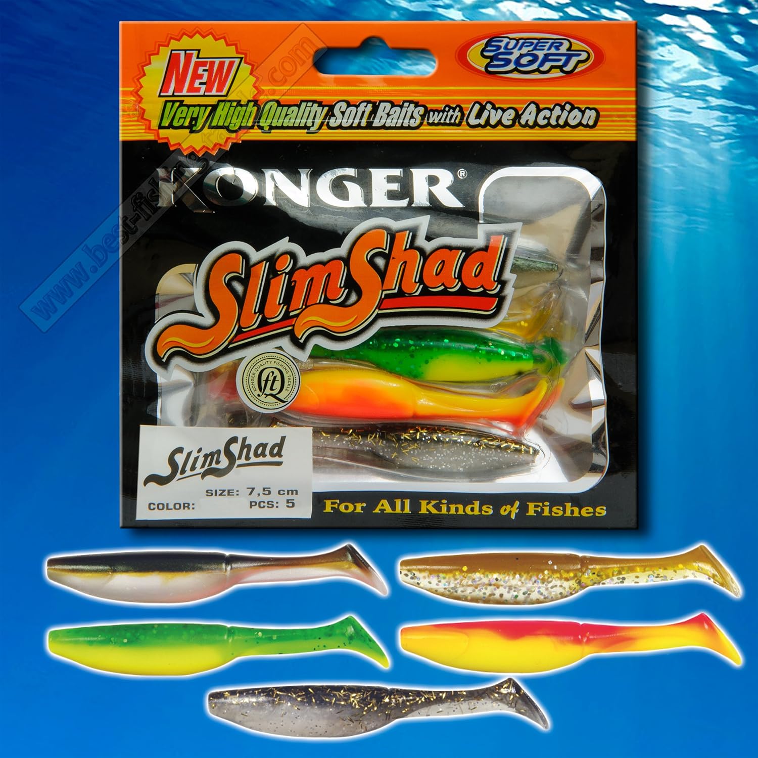 10 x Rubber Lures 5cm Drop Shot Jig Perch Pike Fishing Worm Tail Grub ...